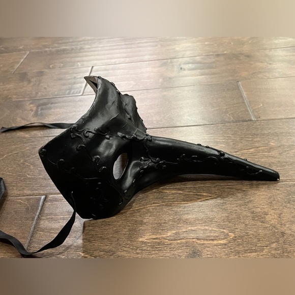 Unbranded | Other | Masquerade Venetian Long Nose Half Mask Black 9 ...